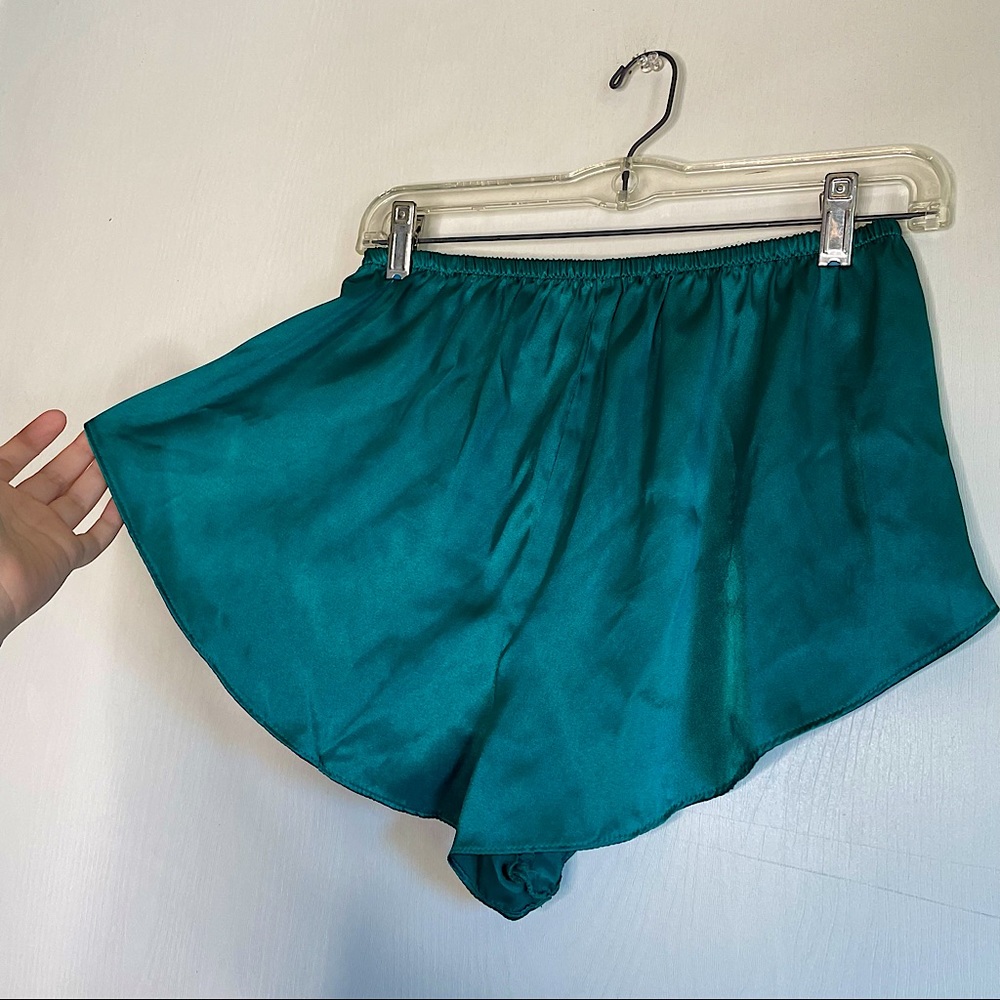 Vintage 80s Emerald Green Pj Set - Gem